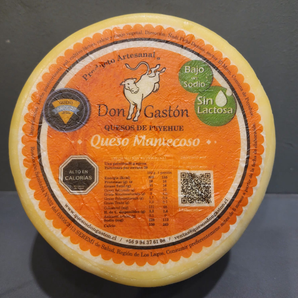 Sin Lactosa Queso Mantecoso "Don Gaston" | De Los Robles